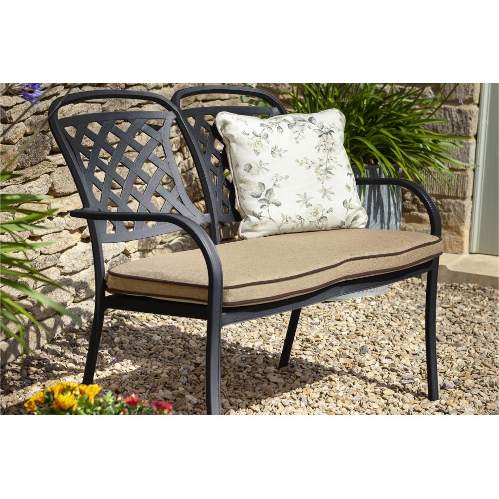 Berkeley 2 Seat Bench - Bronze /Amber